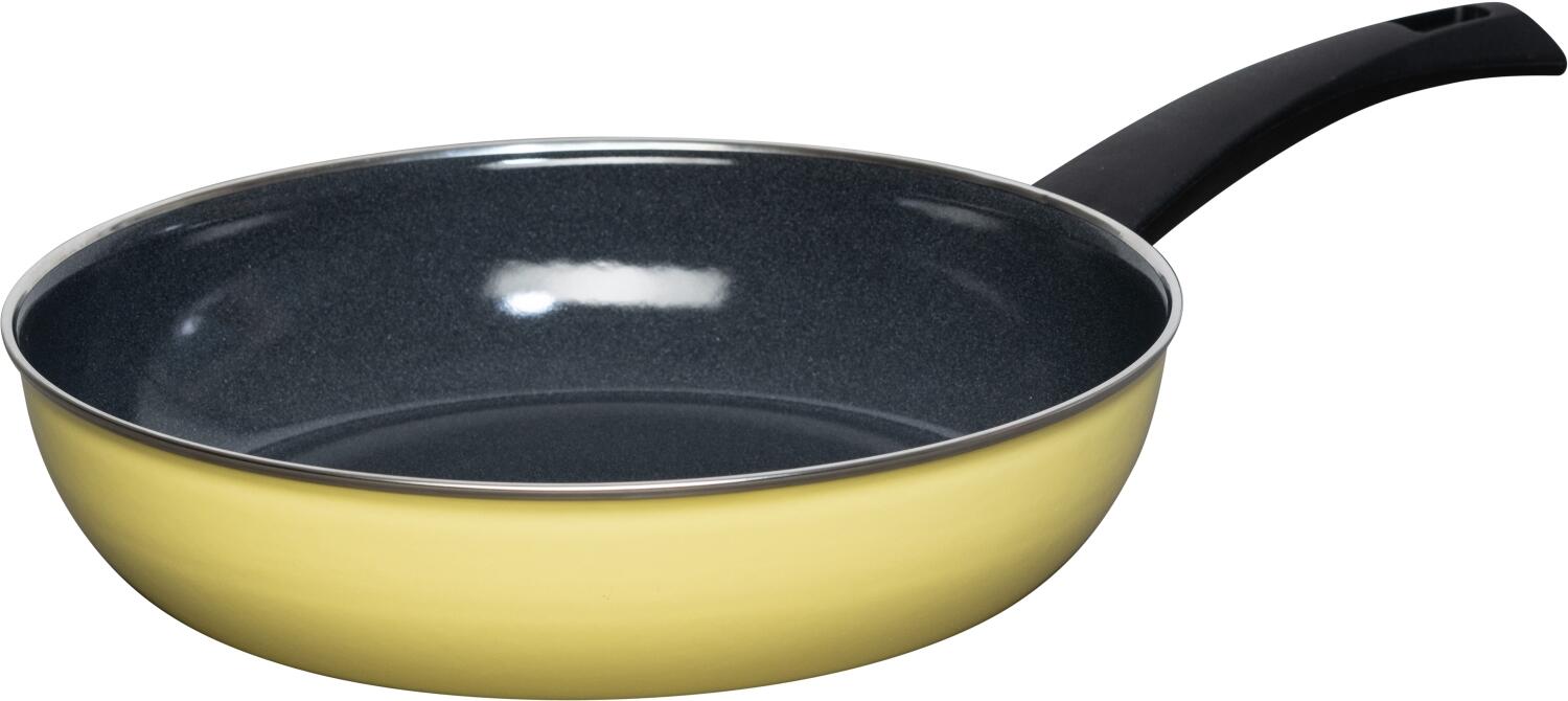 Riess Pfanne aus Emaille in lemon bei KochForm