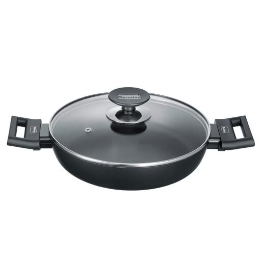 Berndes Servierpfanne mit Glasdeckel Alu Induction KochForm