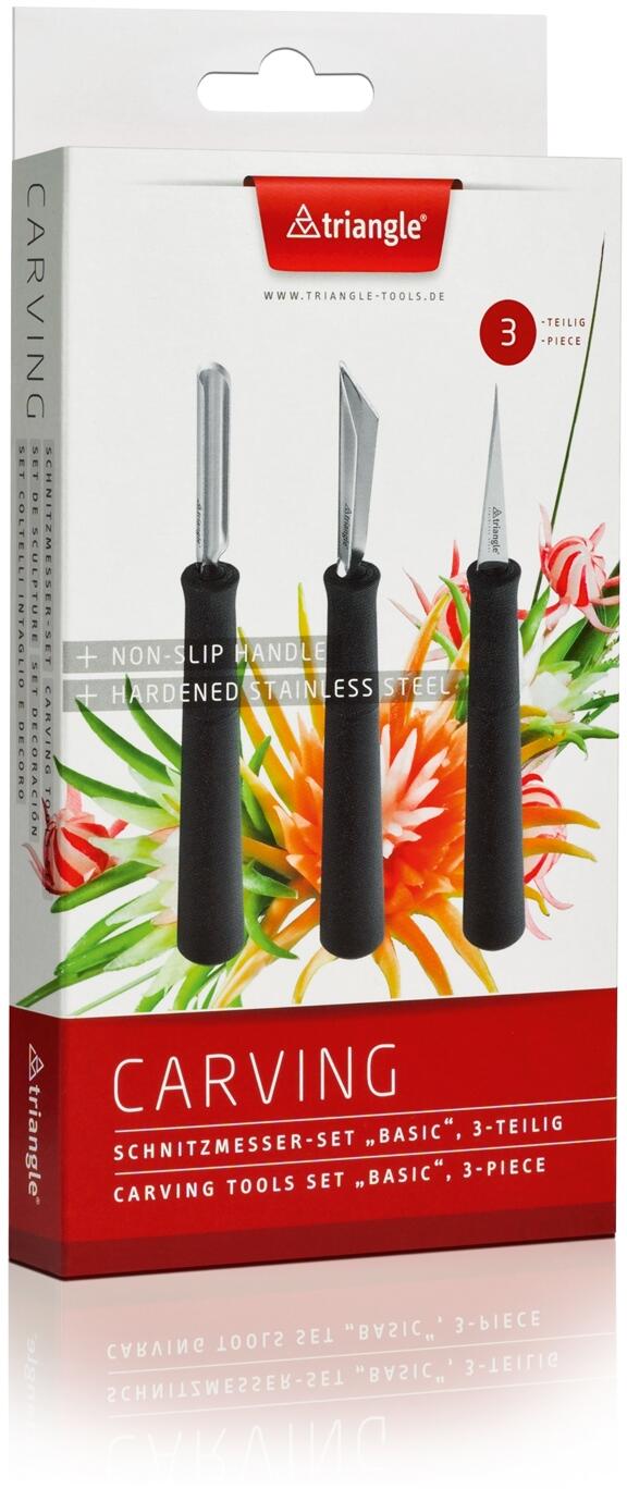 triangle Schnitzmesser-Set Basic, 3-teilig bei KochForm
