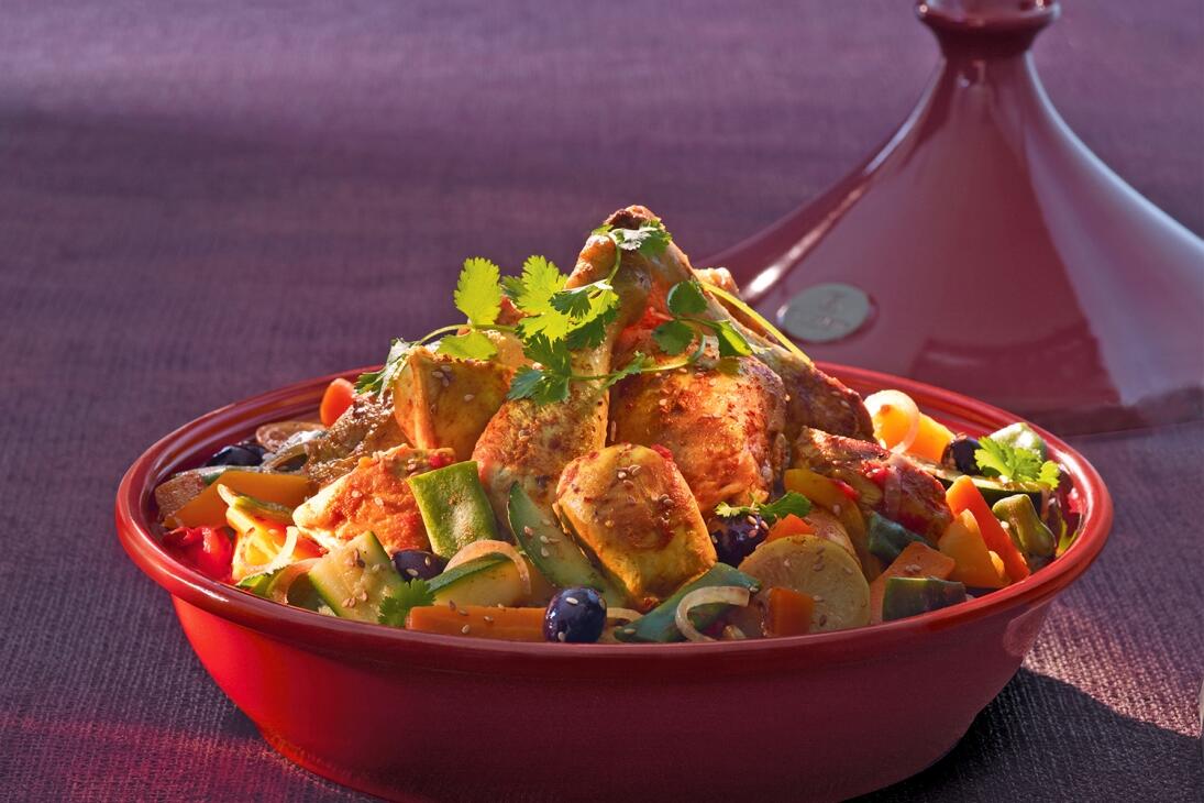 Hähnchen-Tajine mit Zitrone und Oliven - KochForm